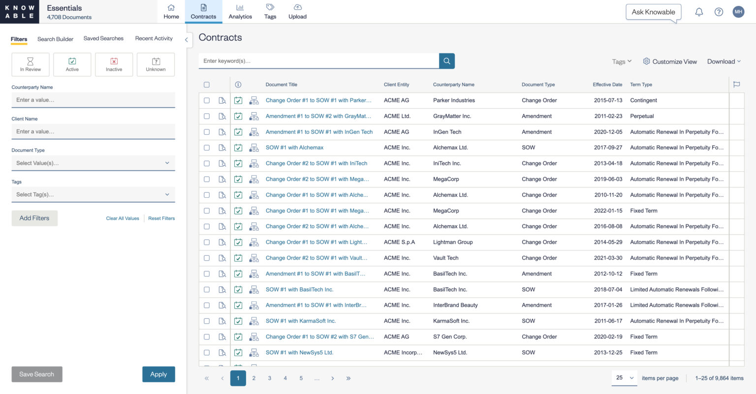 Establish Contract Hygiene | Knowable