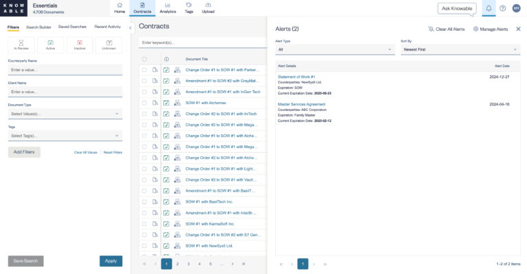 Intelligent Contract Management Platform - Knowable